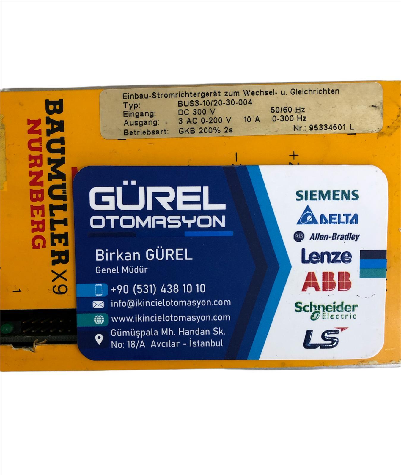 BAUMULLER BUS3-10/20-30-004 SERVO DRIVE